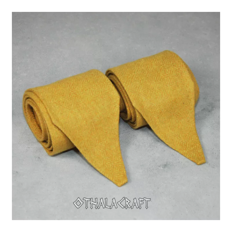 Leg wraps for Viking - diamond pattern in dark yellow