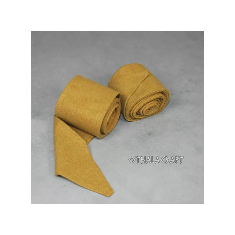 Leg wraps for Viking - diamond pattern in dark yellow