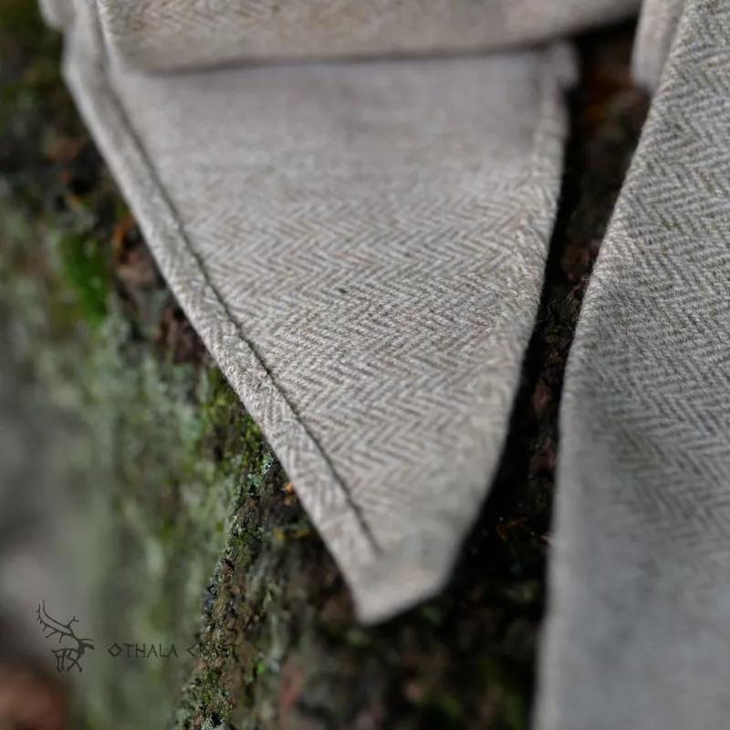 Leg wraps for Viking - beige herring bone wool